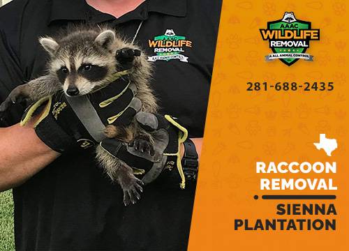 Raccoon Removal Sienna Plantation - AAAC Wildlife Removal of Houston